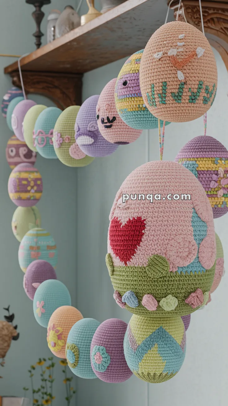 Amigurumi Easter Egg Garland - FREE Crochet Pattern