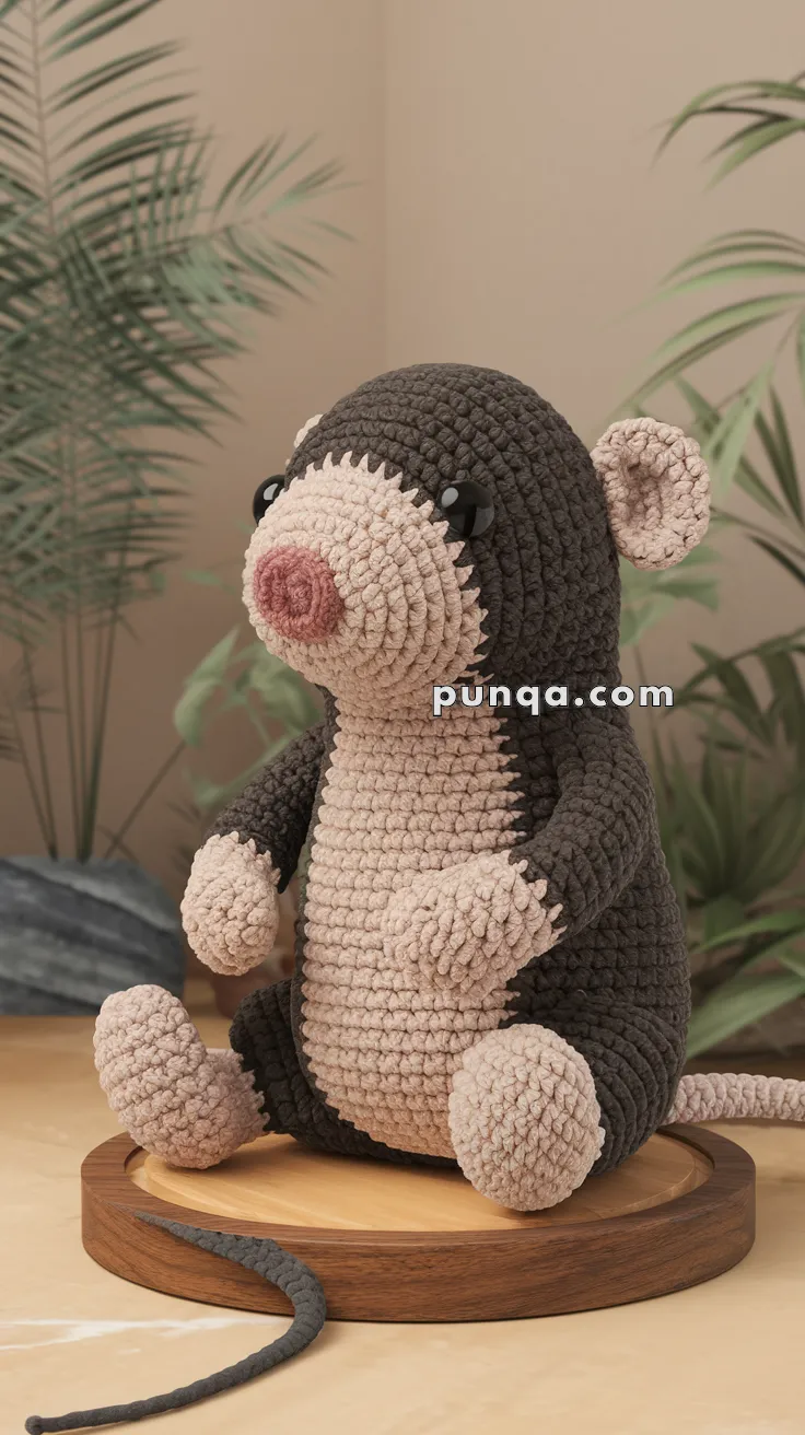 Amigurumi Mole - FREE Crochet Pattern