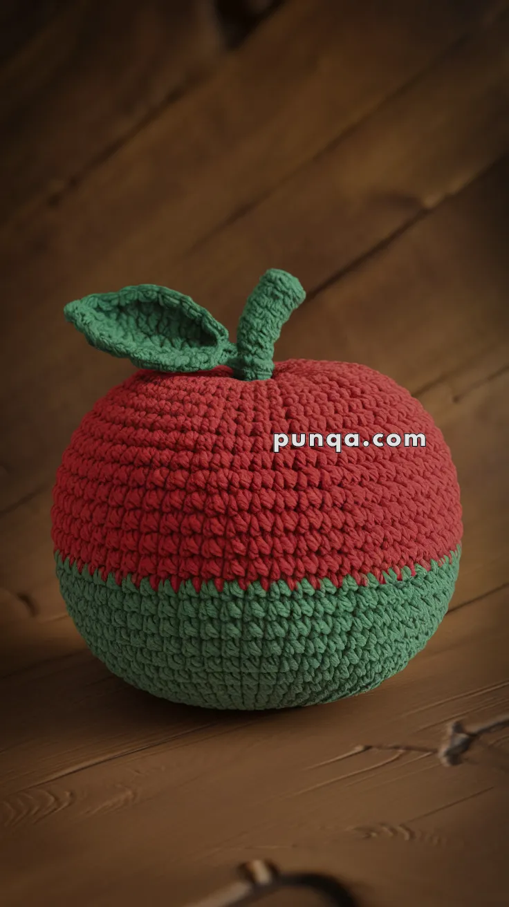 Amigurumi Apple Keychain - FREE Crochet Pattern