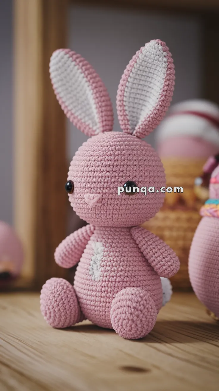 Amigurumi Bunny Fridge Magnet - FREE Crochet Pattern