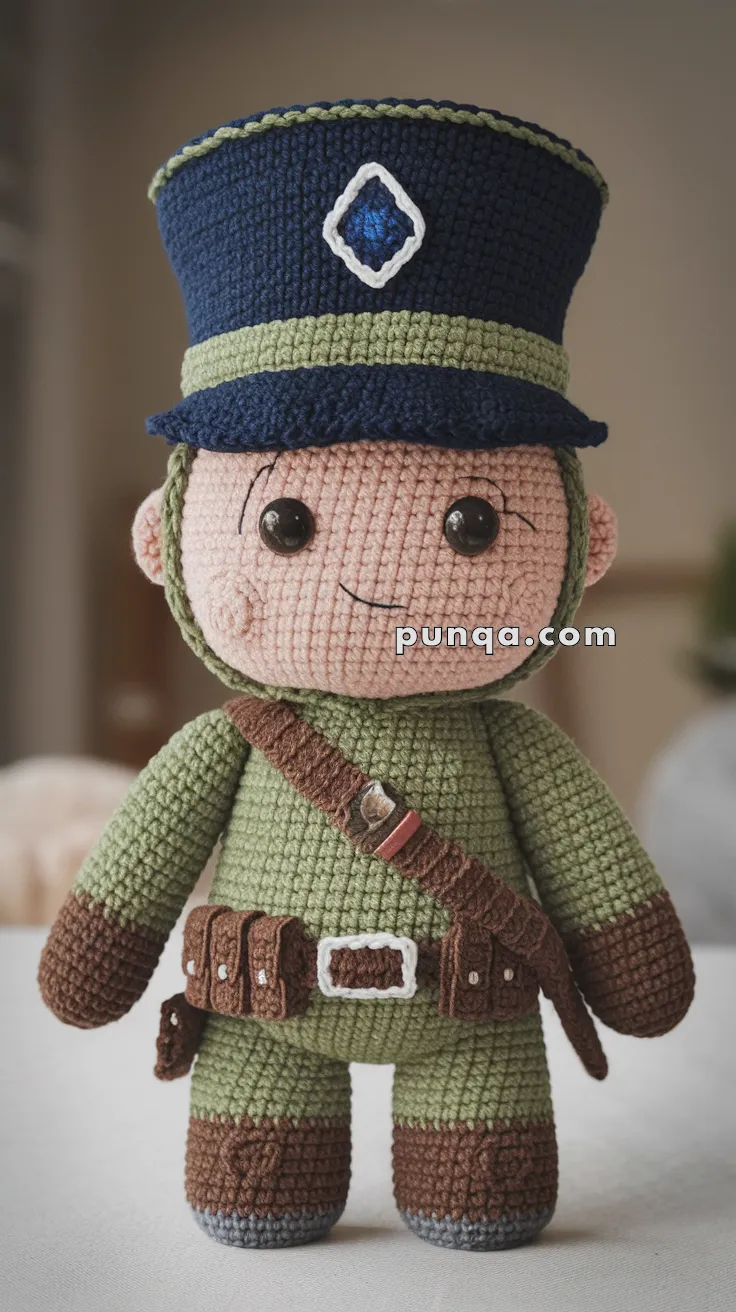 Amigurumi Card Soldier - FREE Crochet Pattern
