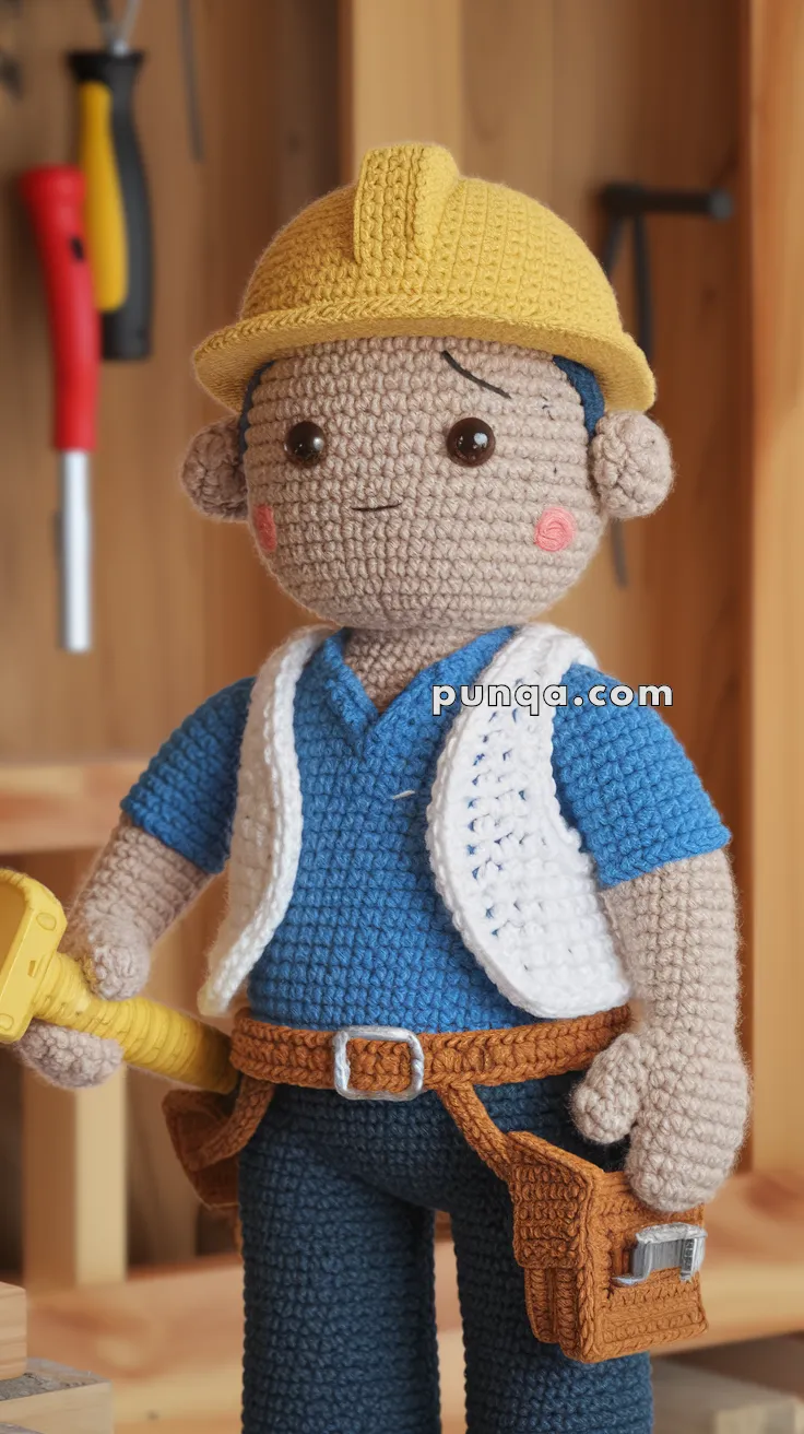 Amigurumi Carpenter - FREE Crochet Pattern