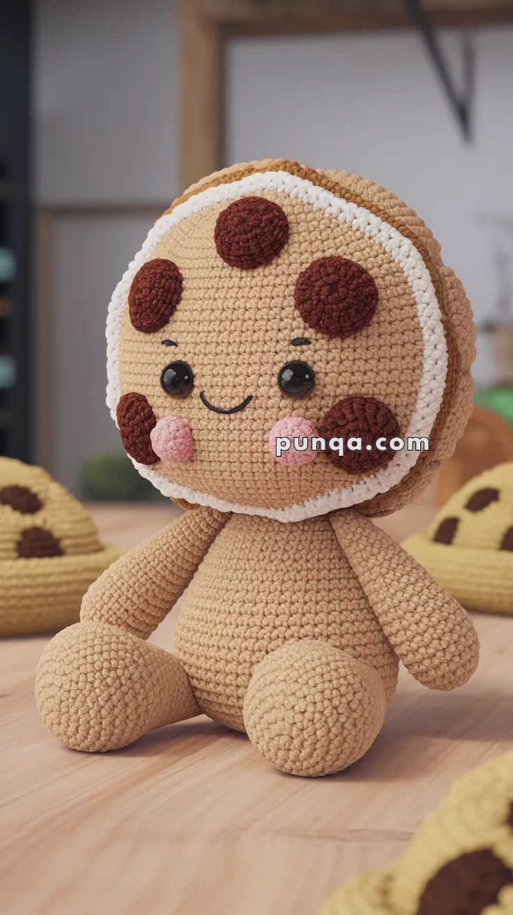 Amigurumi Cookie Fridge Magnet - FREE Crochet Pattern
