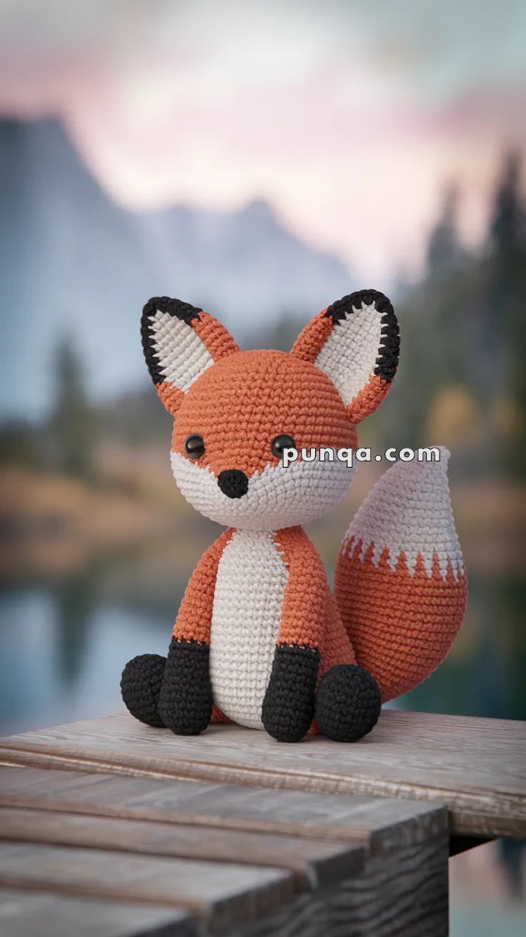 Amigurumi Fox Fridge Magnet - FREE Crochet Pattern