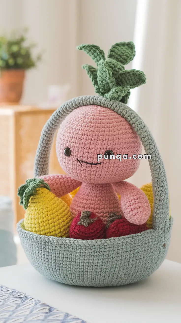 Amigurumi Fruit Basket - FREE Crochet Pattern