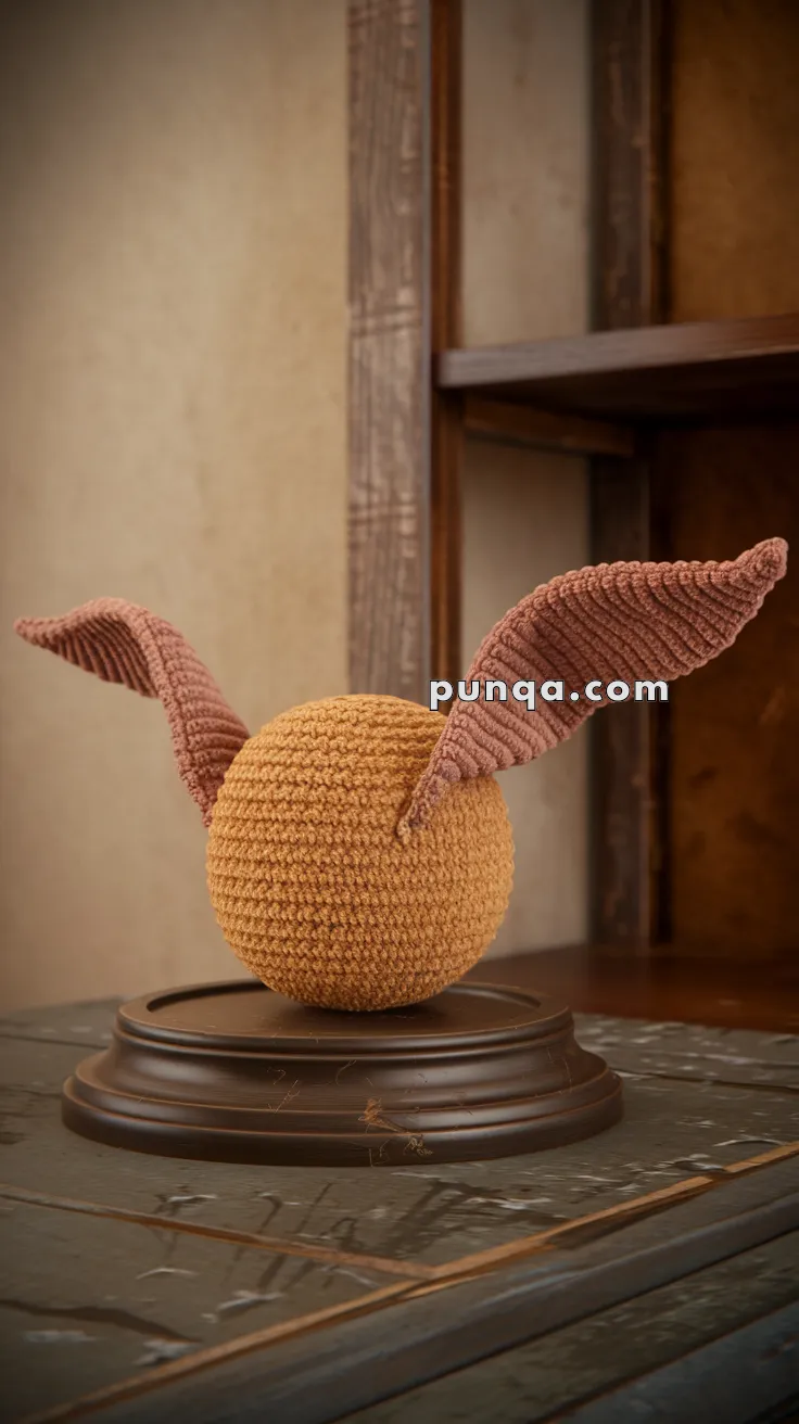 Amigurumi Golden Snitch - FREE Crochet Pattern