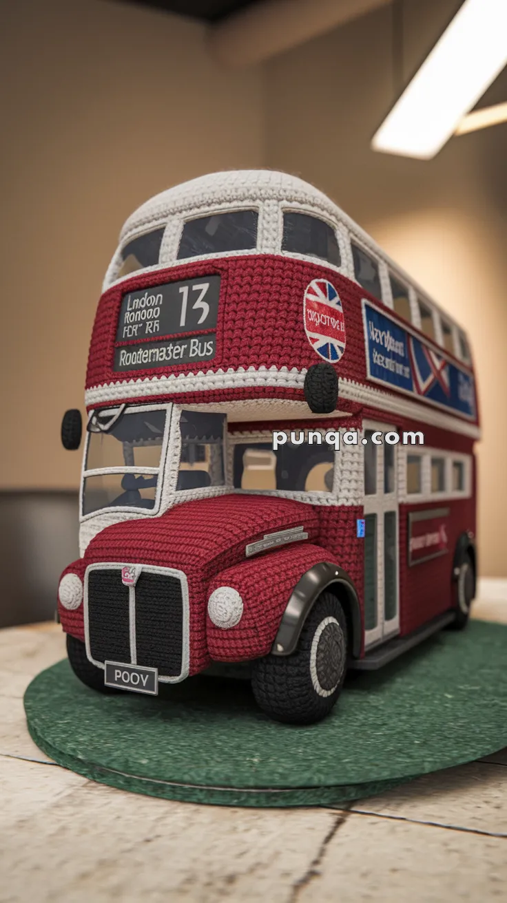 Amigurumi London Routemaster Bus - FREE Crochet Pattern