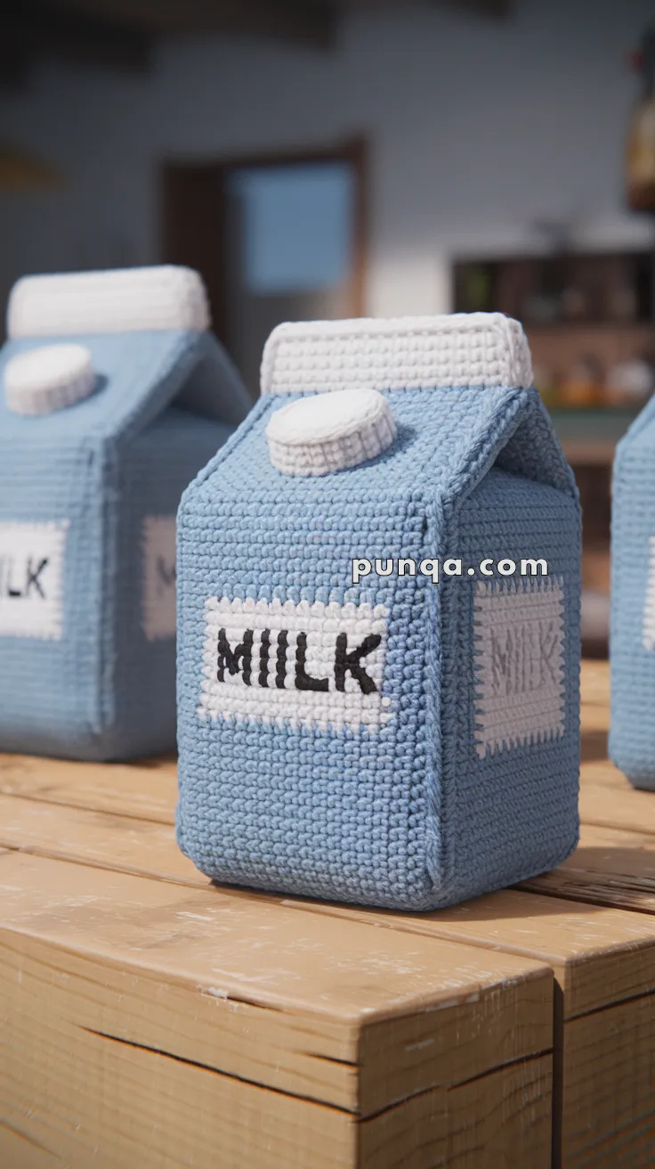 Amigurumi Milk Carton - FREE Crochet Pattern