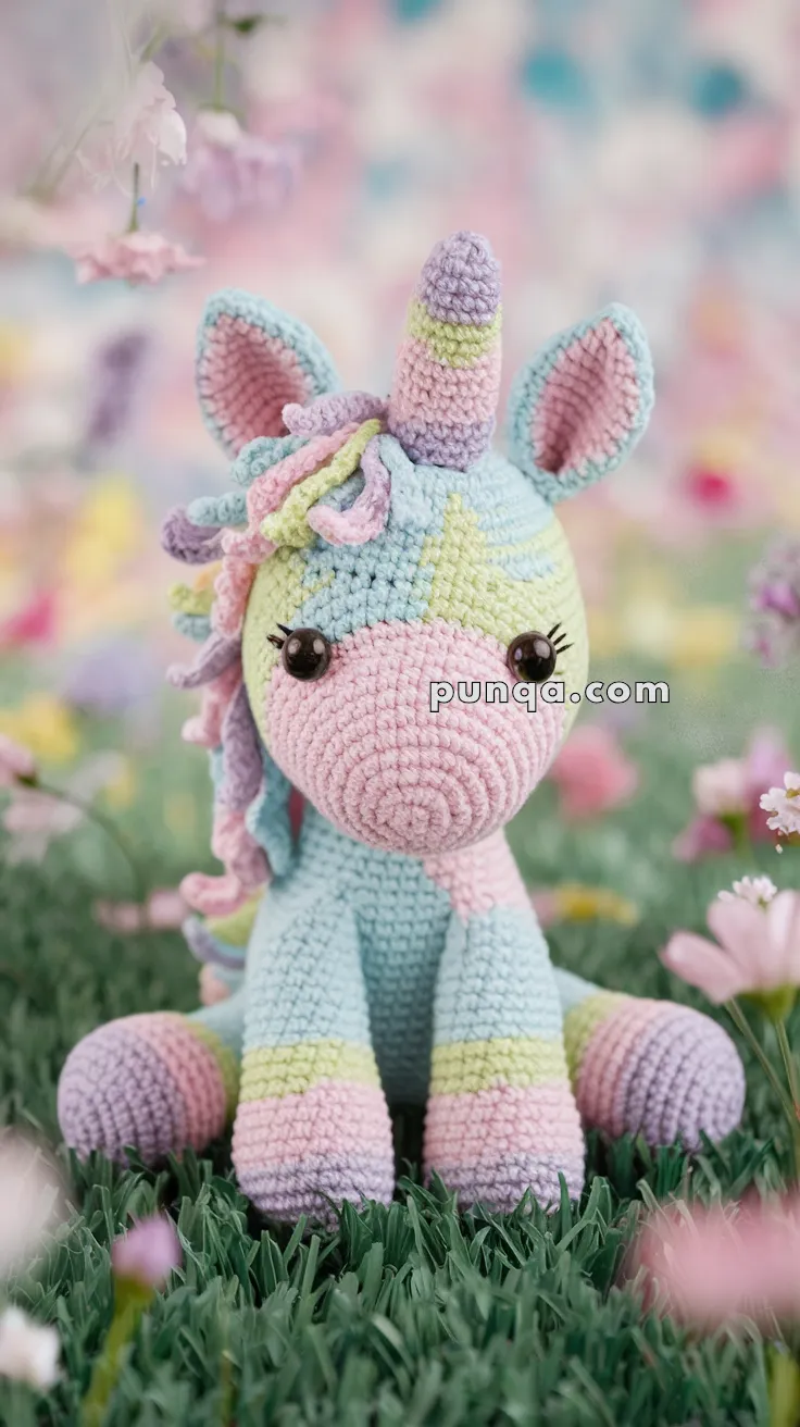 Amigurumi Pastel Unicorn - FREE Crochet Pattern