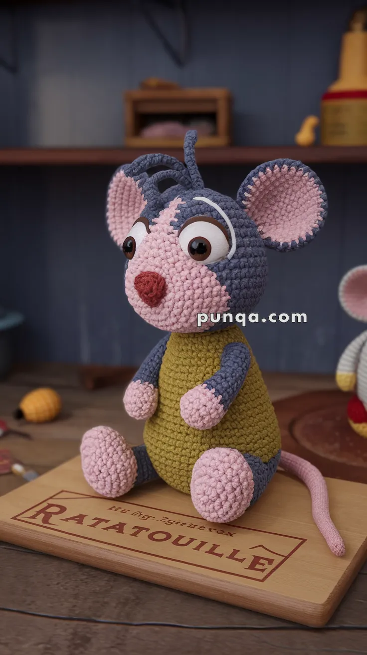 Amigurumi Remy (from Ratatouille) - FREE Crochet Pattern