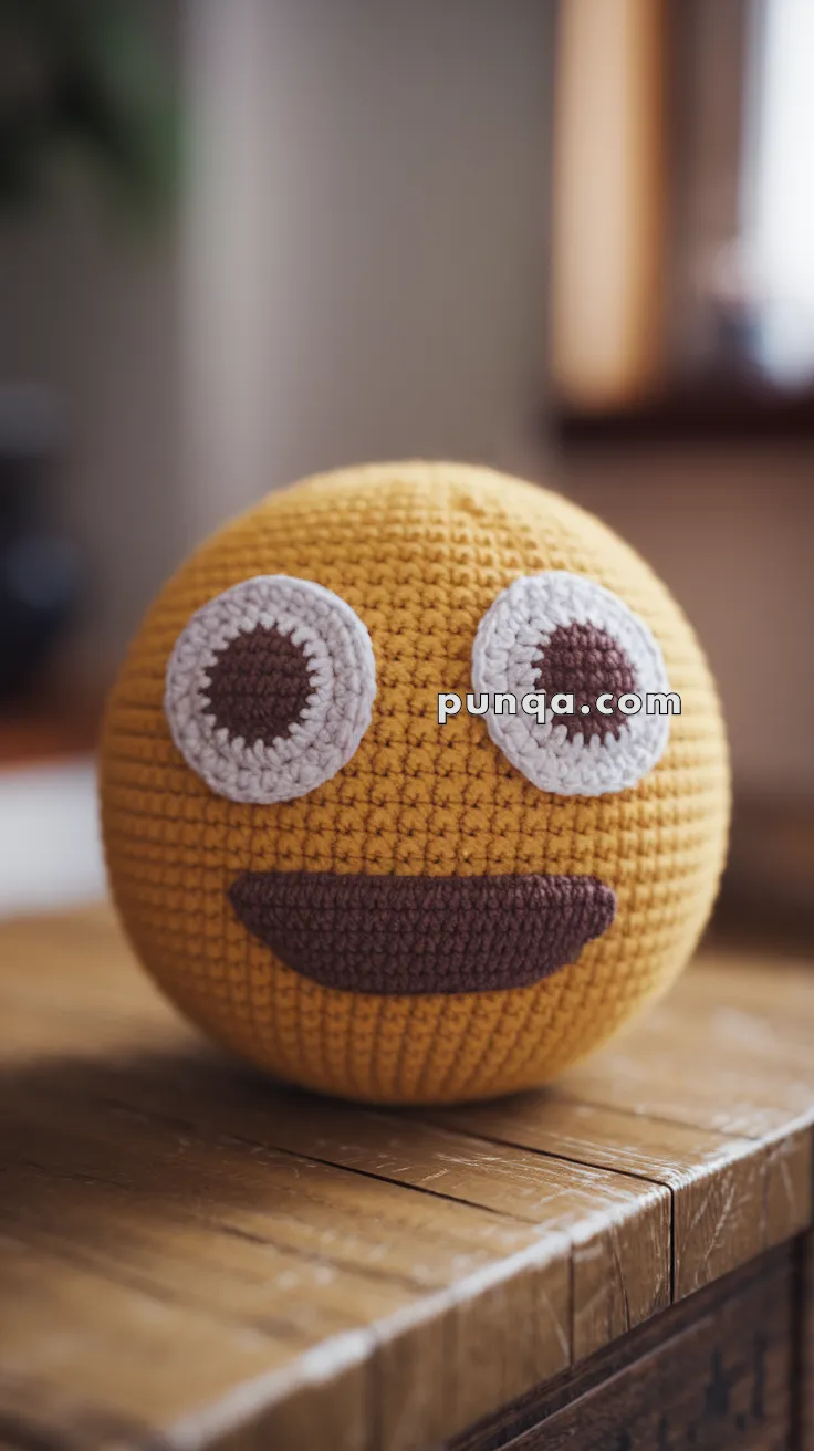 Amigurumi Smiley Face Emoji - FREE Crochet Pattern
