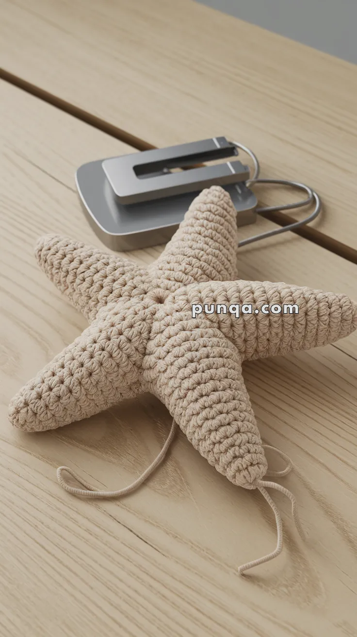 Amigurumi Starfish Fridge Magnet - FREE Crochet Pattern