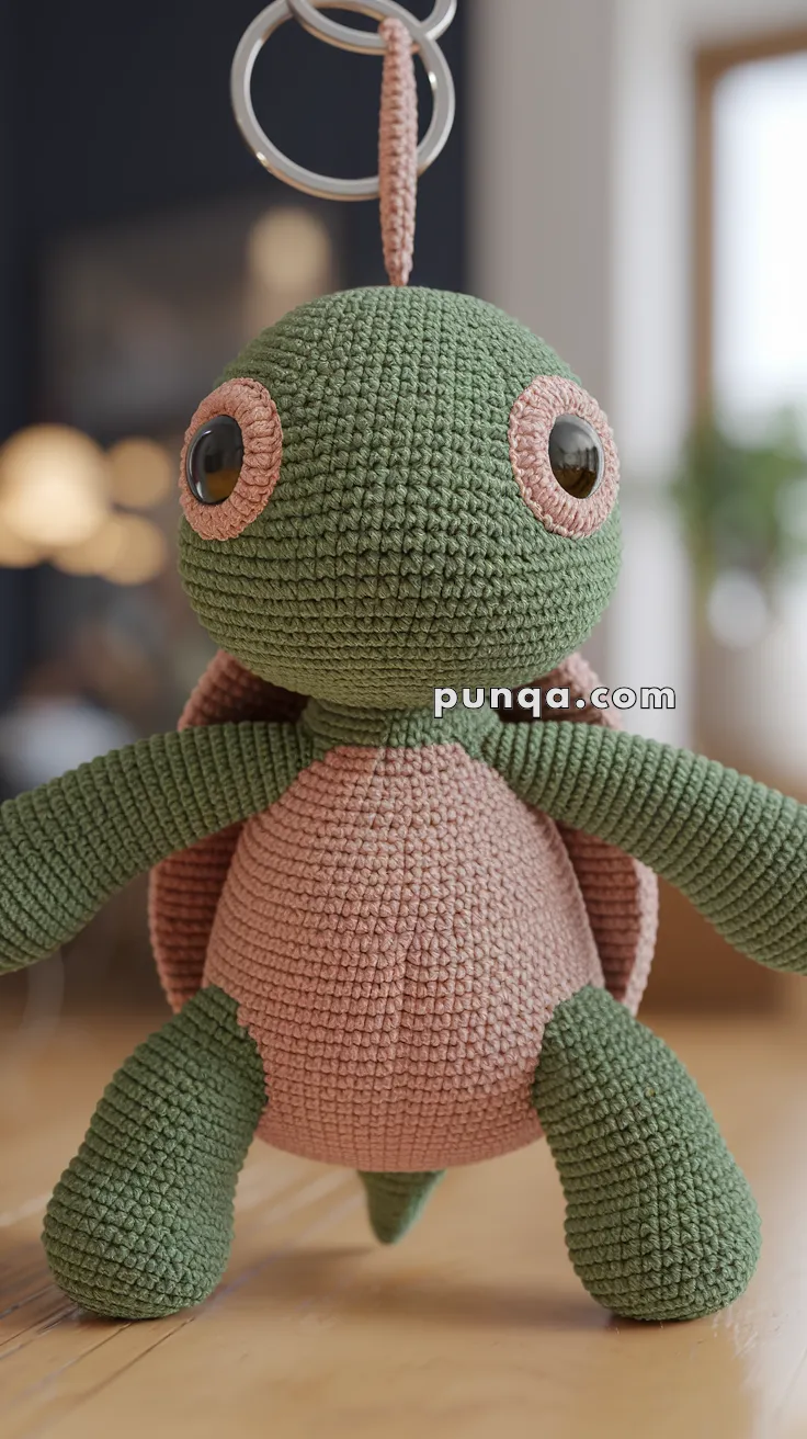 Amigurumi Turtle Keychain - FREE Crochet Pattern